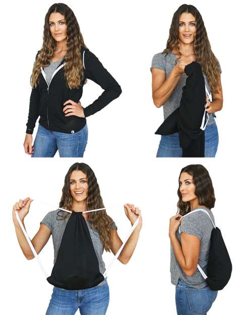 QUIKFLIP 2-in-1 Women's Hero Hoodie Lite Full-Zip LWFZH – Harpsclub